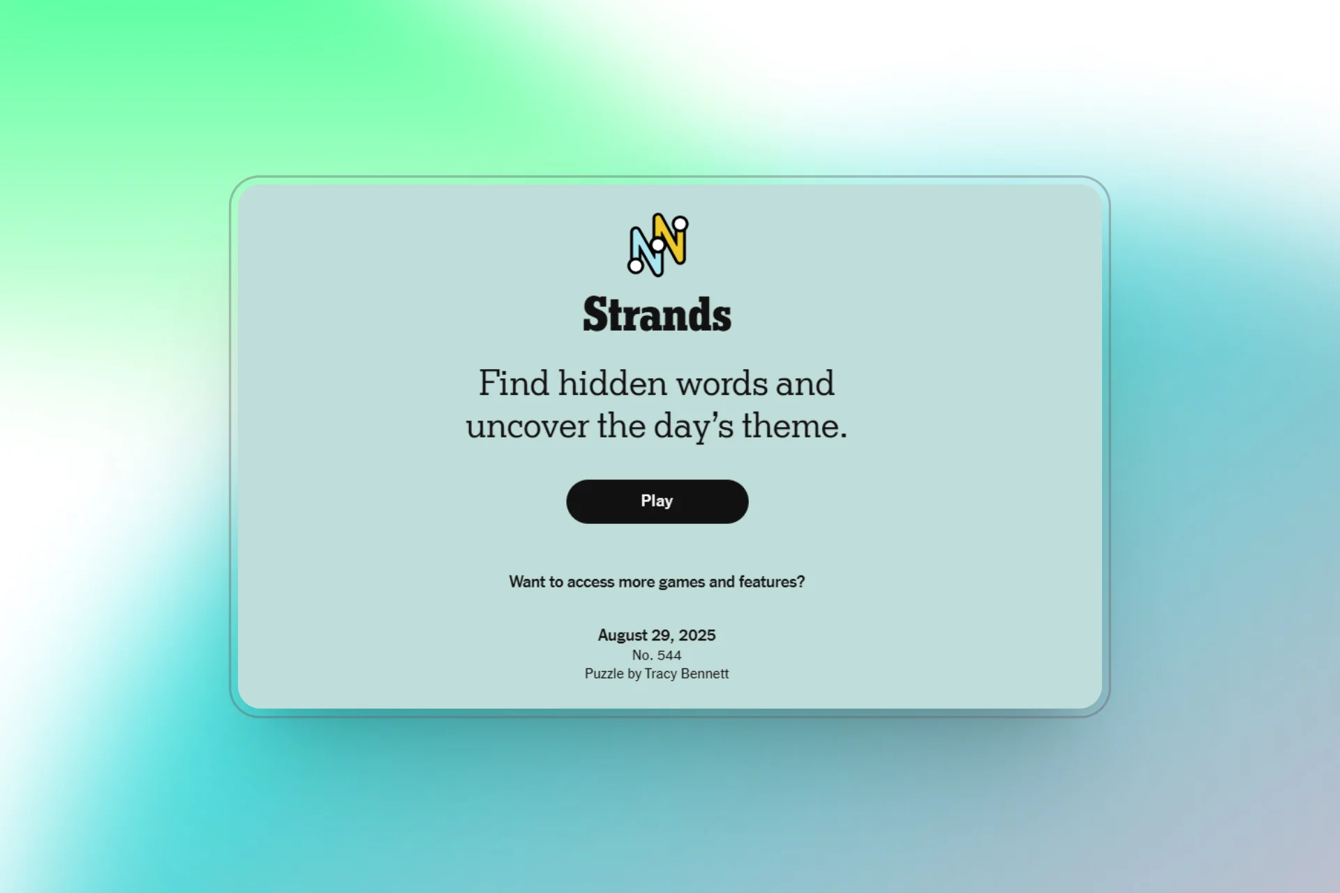 NYT Strands Hints Today: Answers & Spangram 29 August, 2025