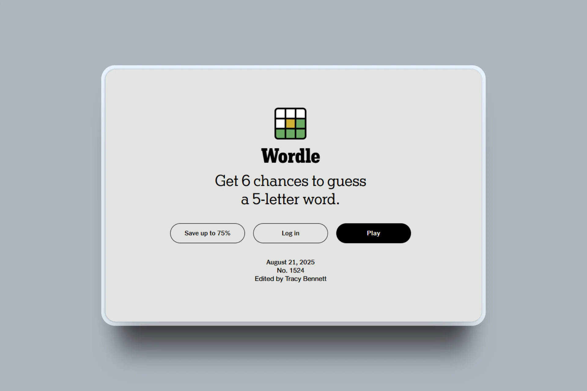 Wordle Today Hints & Answer For #1524 – August 21, 2025