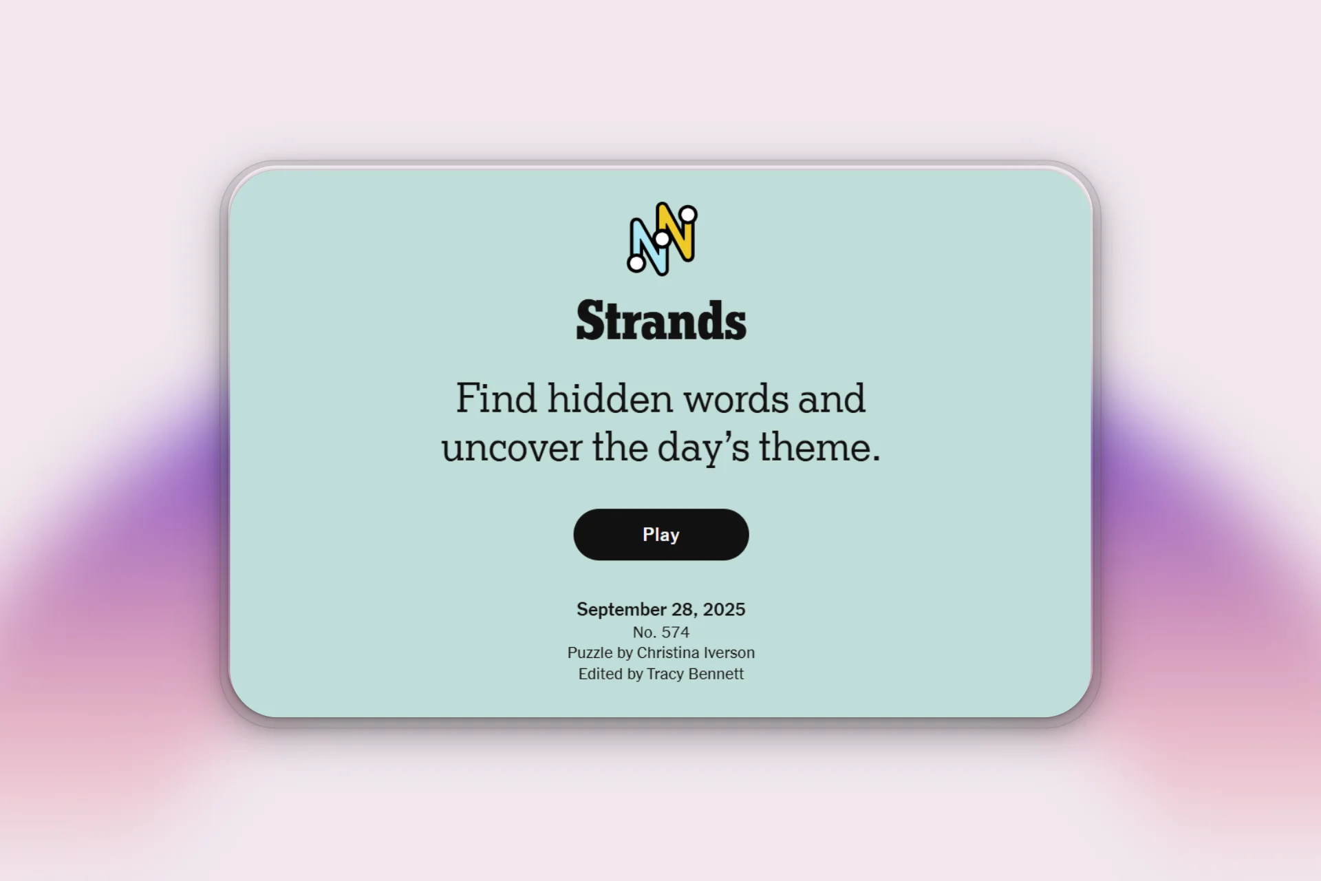 NYT Strands Hints, Answers & Spangram: Sunday Sep 28, 2025