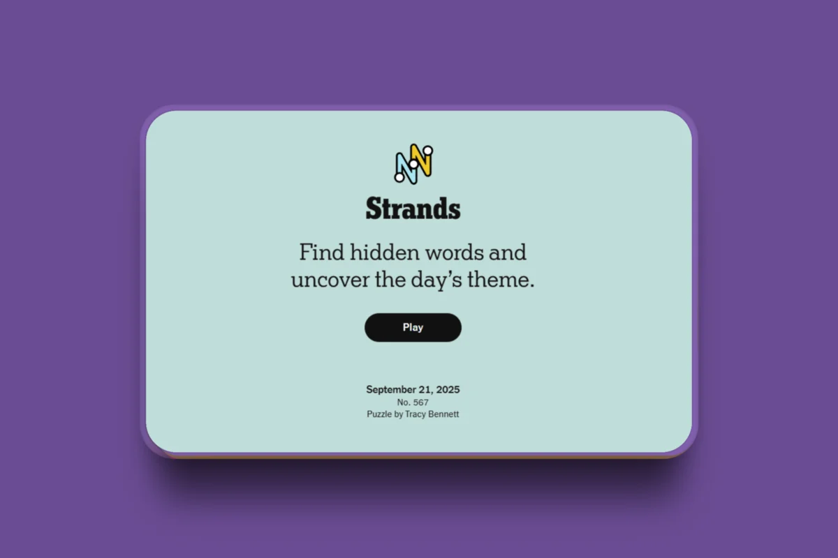 NYT Strands Hints, Answers & Spangram: Sunday Sep 21, 2025
