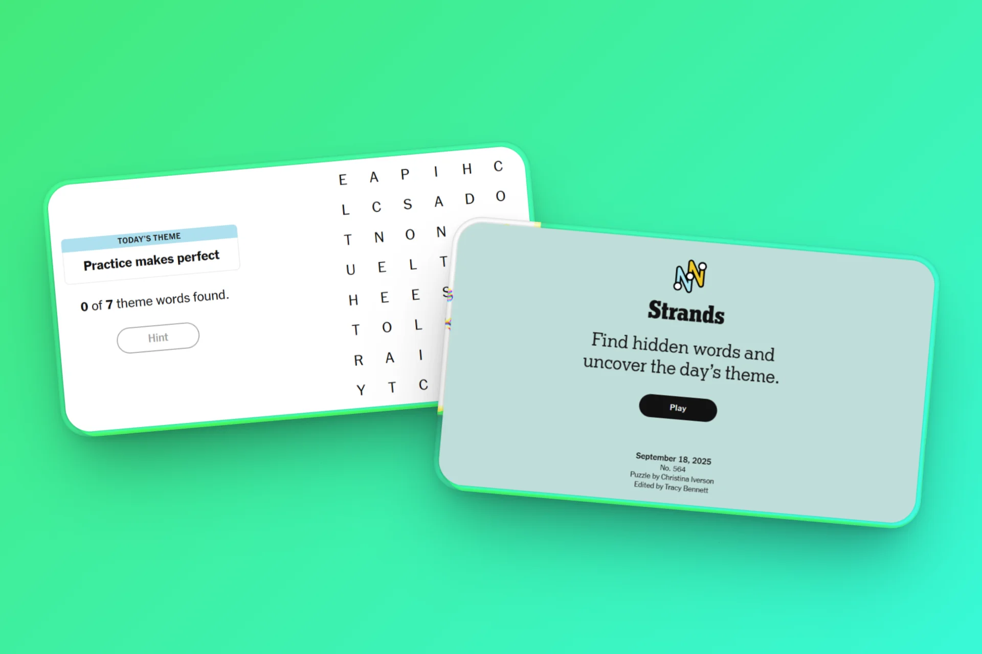 NYT Strands Hints, Answers & Spangram: Thursday Sep 18, 2025