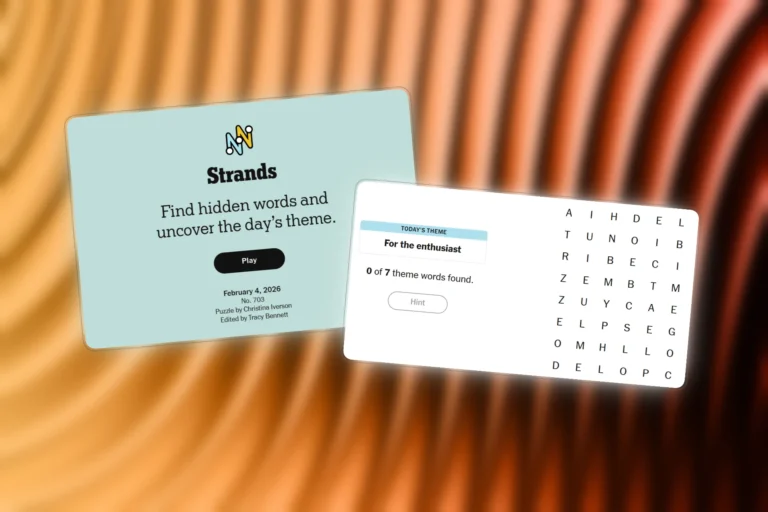Today NYT Strands Hints, Spangram & Answers (Feb 4, 2026)